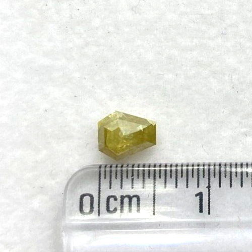 NATURAL FANCY DIAMOND 0.53TCW YELLOW DIAMOND COFFIN DIAMOND STEPCUT ...