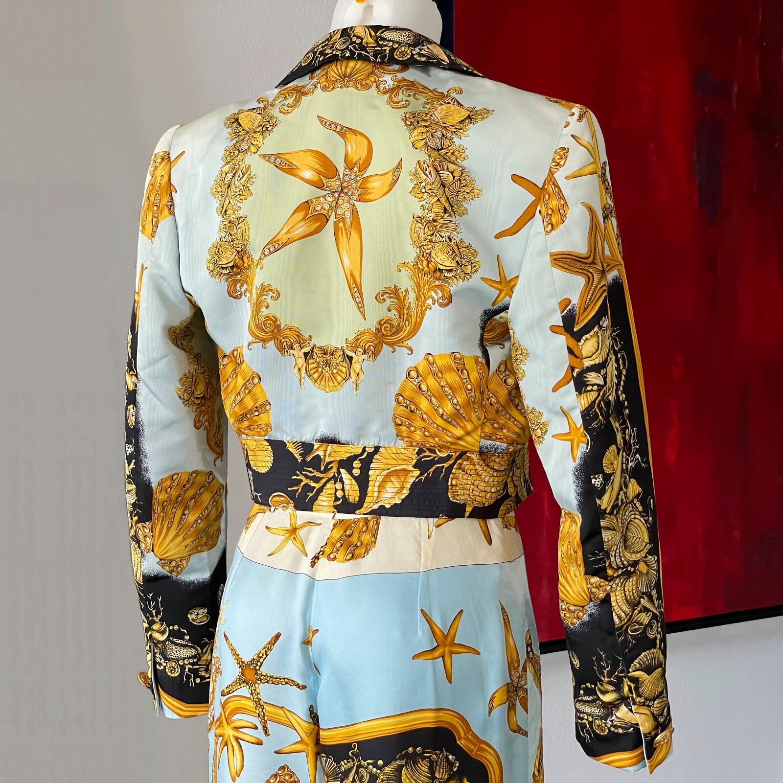 GIANNI VERSACE pant suit Starfish and Seashell print … - Gem