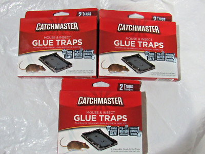 3 pks of 2 Catchmaster Professional Strength Disposable Mouse & Insect ...