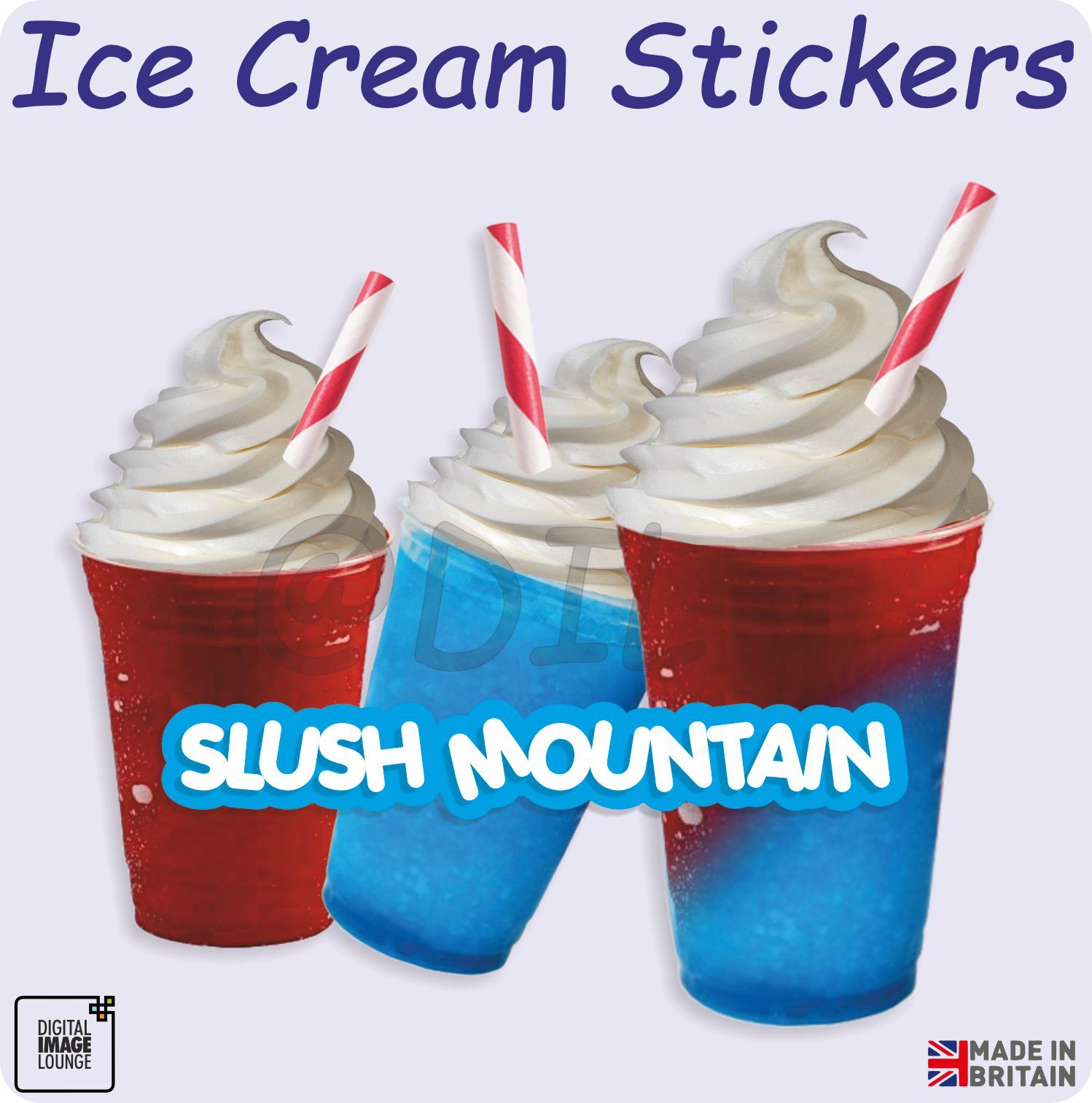 ICE CREAM Stickers - Slush - Slushy - Slush Mountain - VAN WINDOW ...