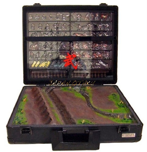 SENGOKU DIORAMA BRIEFCASE "Battle of Nagashino"in 1575. ODA・TOKUGAWA vs ...