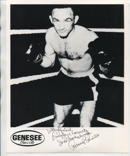 boxing CARMEN BASILIO with COA signed AUTOGRAPH 2535 | eBay