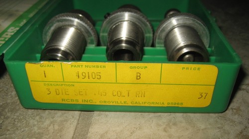 RCBS 45 Long Colt Steel Reloading Dies used | eBay