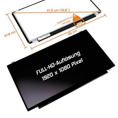 15,6" LED Display matt passend für AUO B156HW03 V0 V.0 H/W:0A Full-HD ...