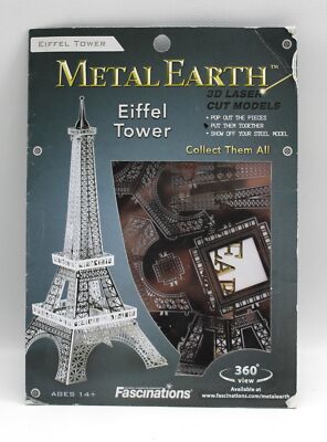 Metal Earth Laser Cut 3D Model Eiffel Tower NEW | eBay