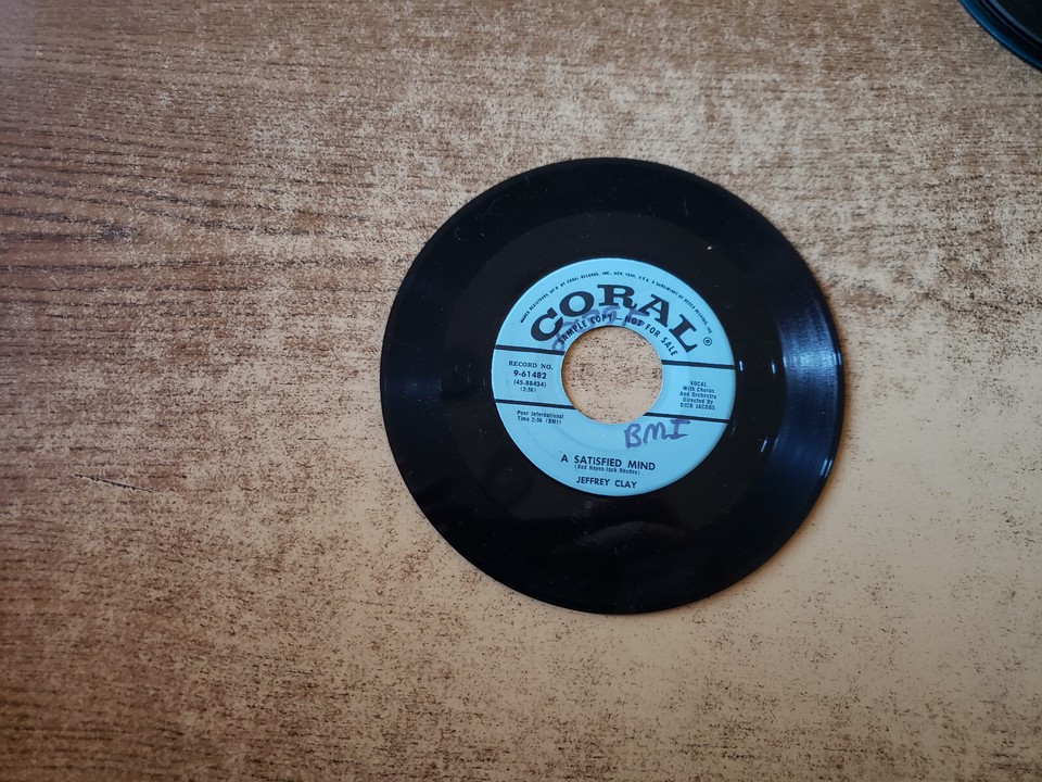 1950s VG++ Jeffrey Clay – A Satisfied Mind/DONT TAKE IT SO HARD 61482 ...