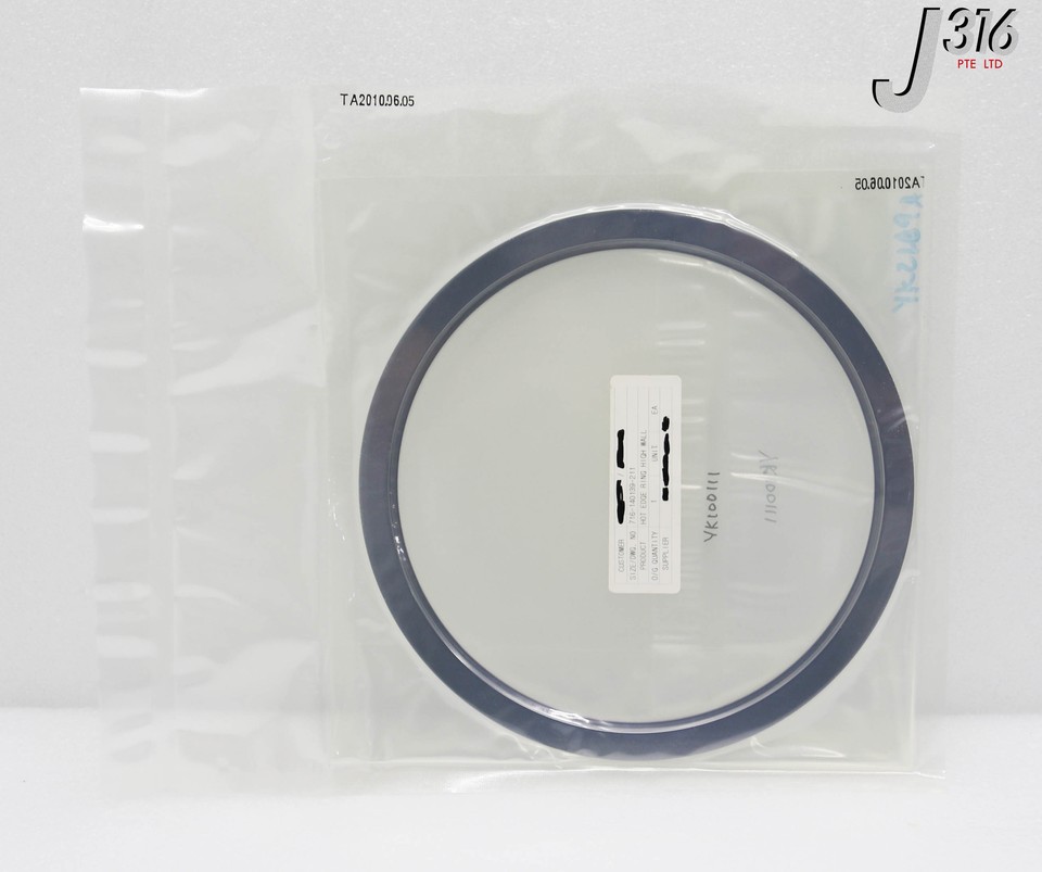 C3419 LAM RESEARCH RING, HOT EDGE, HIGH WALL, 8" (NEW) 716-140139-211 ...