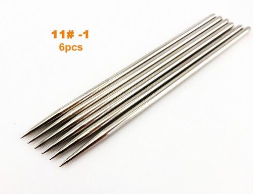 6pc 11#-1 Leather Craft Shoemaker Cobbler Sewing Stitching Round Awl ...