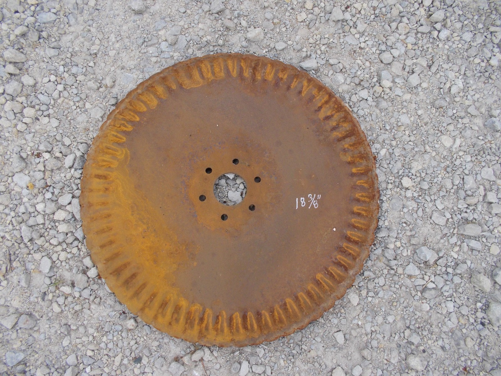 IH Farmall john deere JD AC plow 18 3/8" rolling coulter cutter disk ...