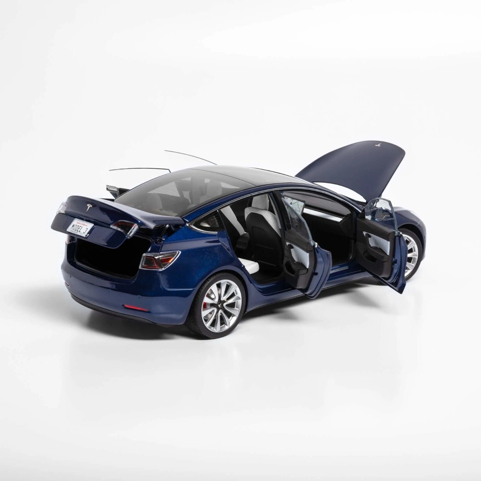 TESLA 1:18 Scale Model 3 Diecast Model Car 4 Colors Official Goods | eBay