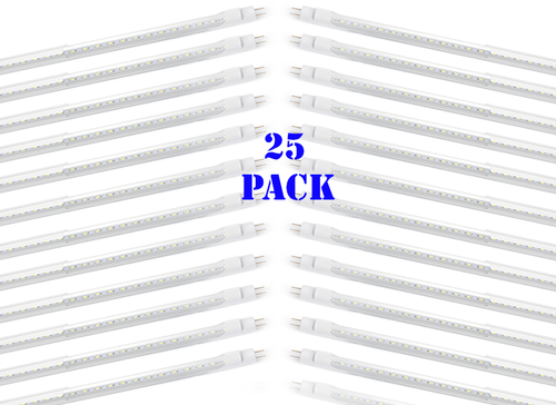 25 PIECES - SLANG LED T8 Tube Lights, 4 FT, BALLAST FREE, Clear w ...