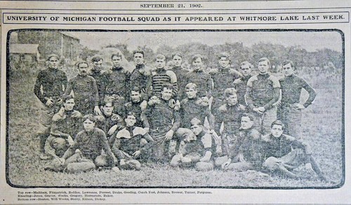 1902 Chicago Sports Section - University of Michigan Wolverine Team ...