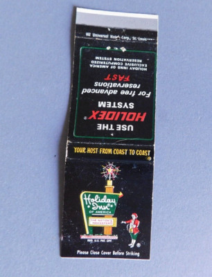 Matchbook Cover - Holiday Inn / Holidex - Manhattan, Kansas - front ...