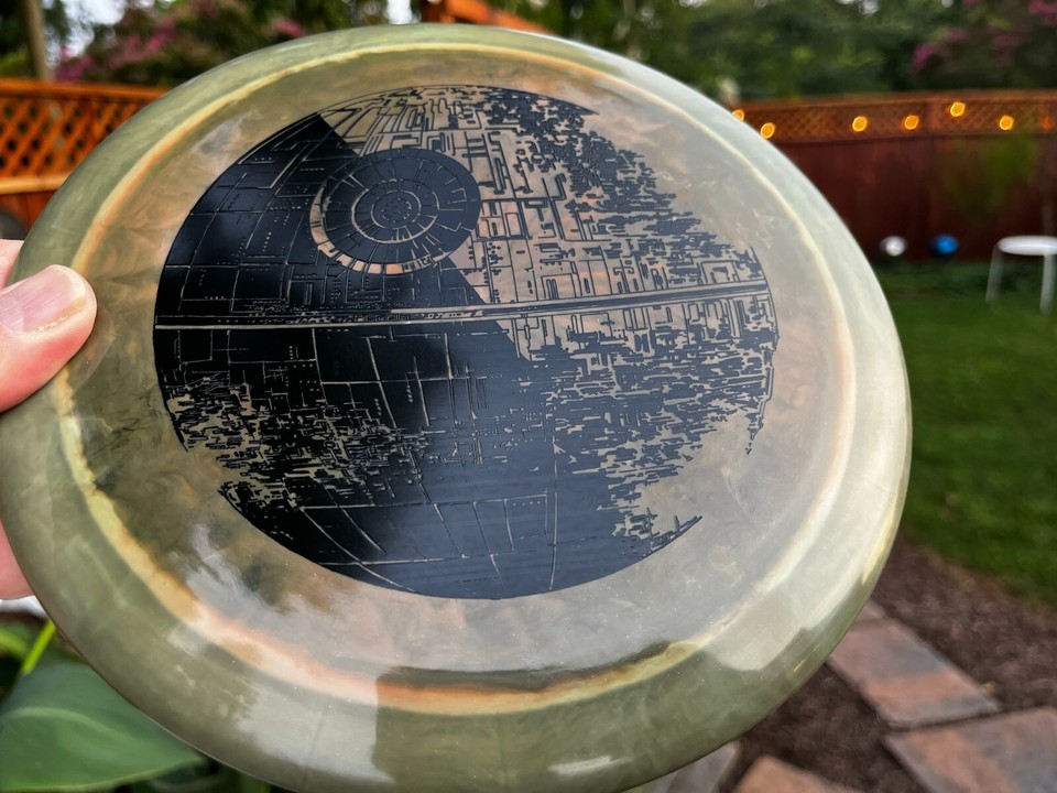 Death Star Discraft Force Star Wars Disc Golf Swirls (One of a Kind ...