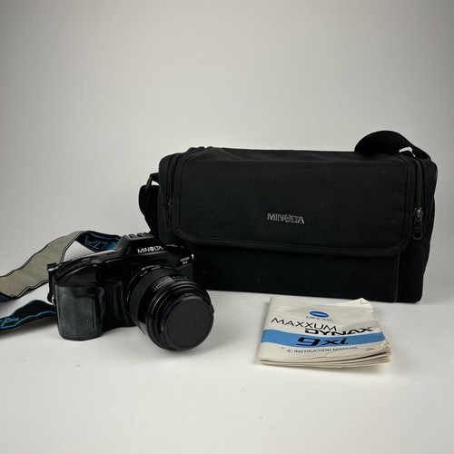 MINOLTA DYNAX MAXXUM 9xi FLASH-CARD- OBIETTIVO 28-80 f1.4-5.6 E SCATTO ...