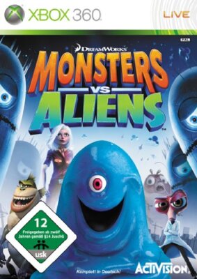 Microsoft Xbox 360 - Monsters vs. Aliens DE mit OVP sehr guter Zustand ...