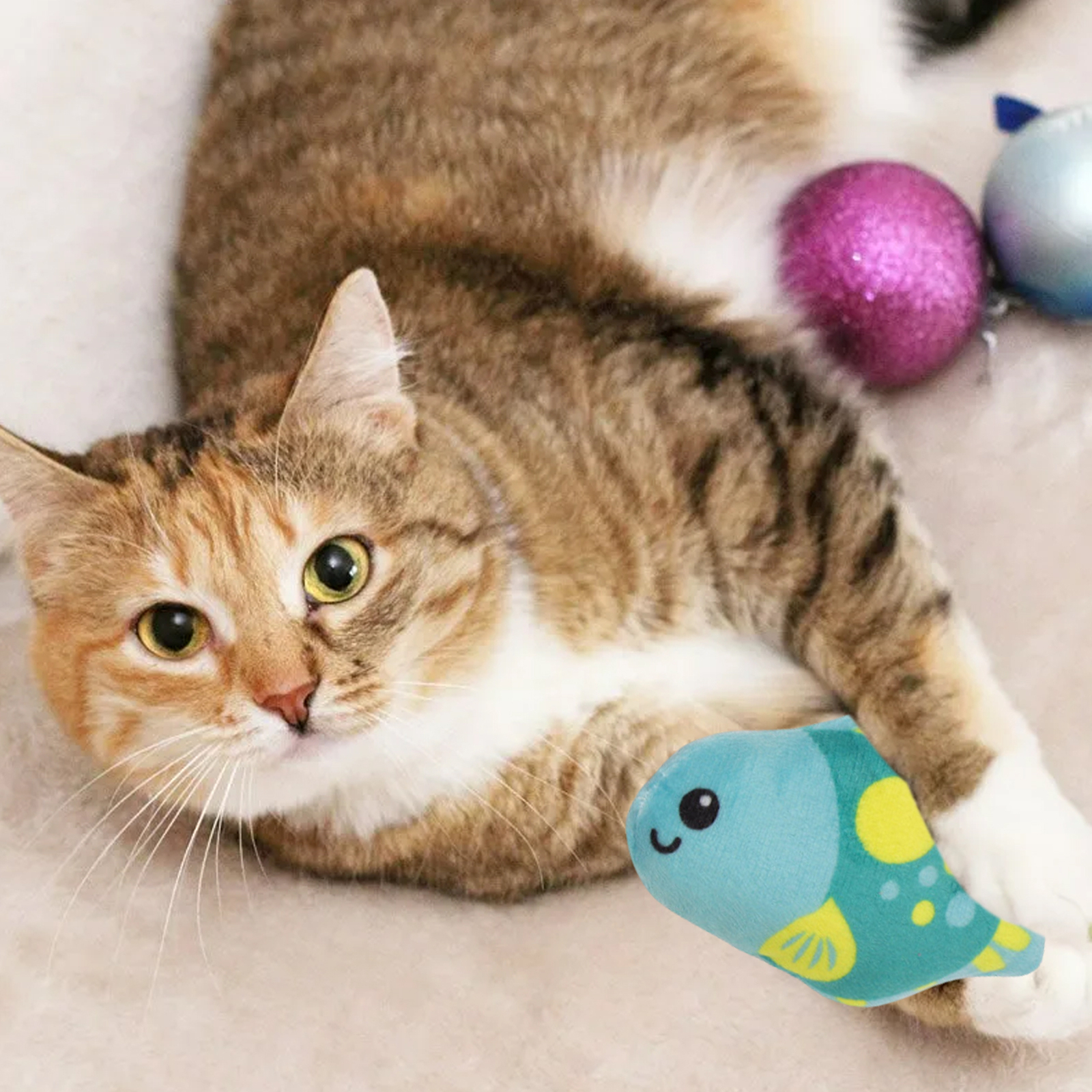 Catnip Tropical Fish Cuddly Cat Toy Adorable Anti Bite Creative Sturdy ...