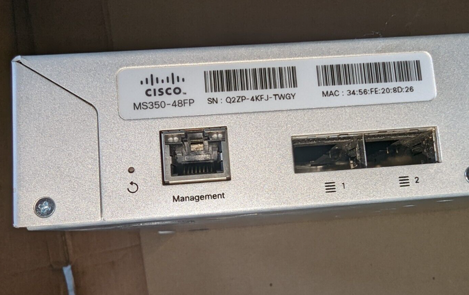 Cisco Meraki MS350-48FP-HW 48-Port Rack Mountable Gigabit Switch | eBay