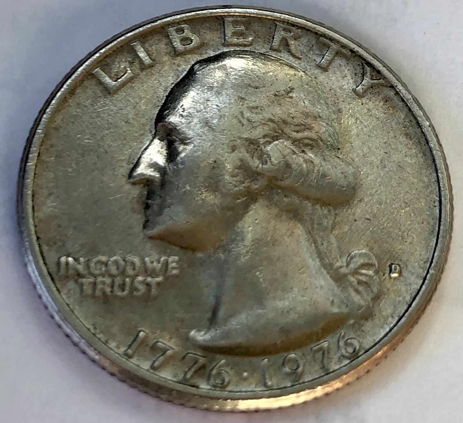 1776-1976 D US Bicentennial Quarter, Rare filled Mint Mark Regular | eBay