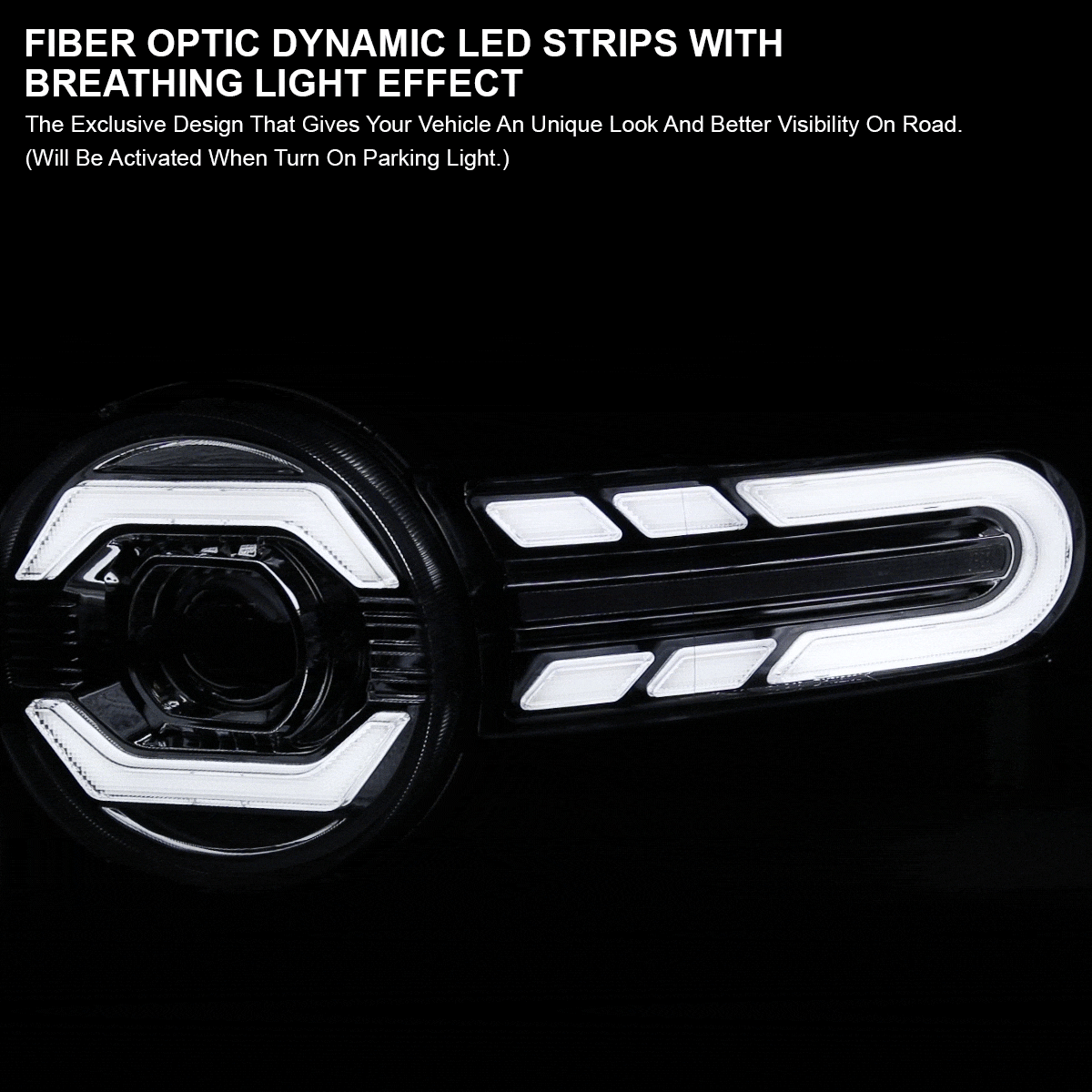 Fits 2007-2014 Toyota FJ Cruiser LED Sequential Signal Projector ...