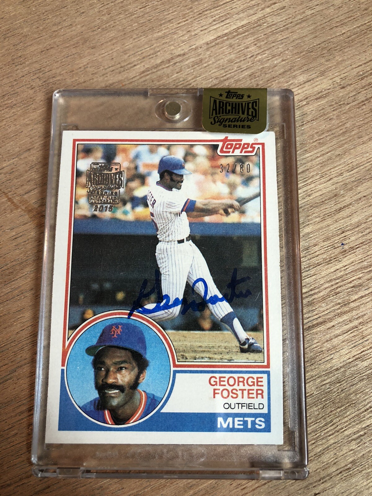2015 Topps Archives Signature Series George Foster Autograph 32/80 | eBay