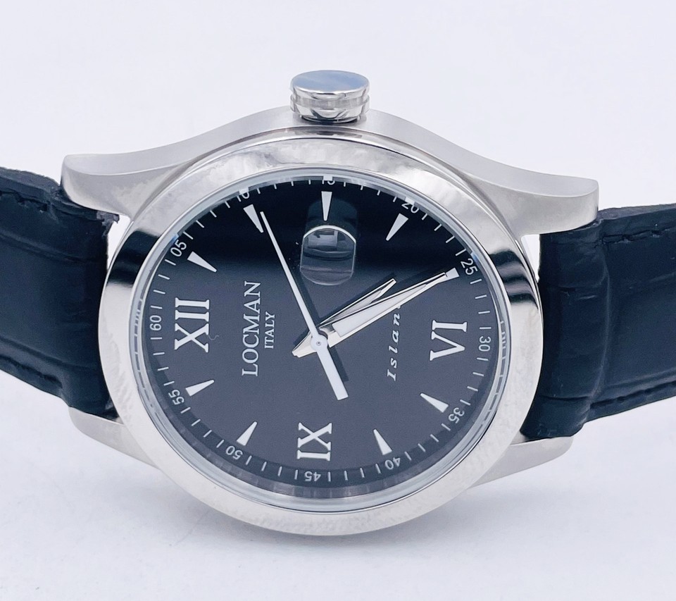 Men's Watch Locman ISLAND Titanium Steel and Leather Only Time With ...