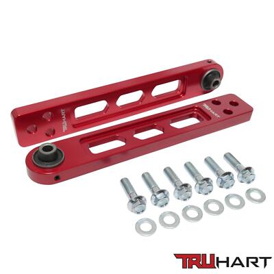 TRUHART Red Anodized Rear Lower Control Arm Kit For 2002-2006 Acura RSX ...