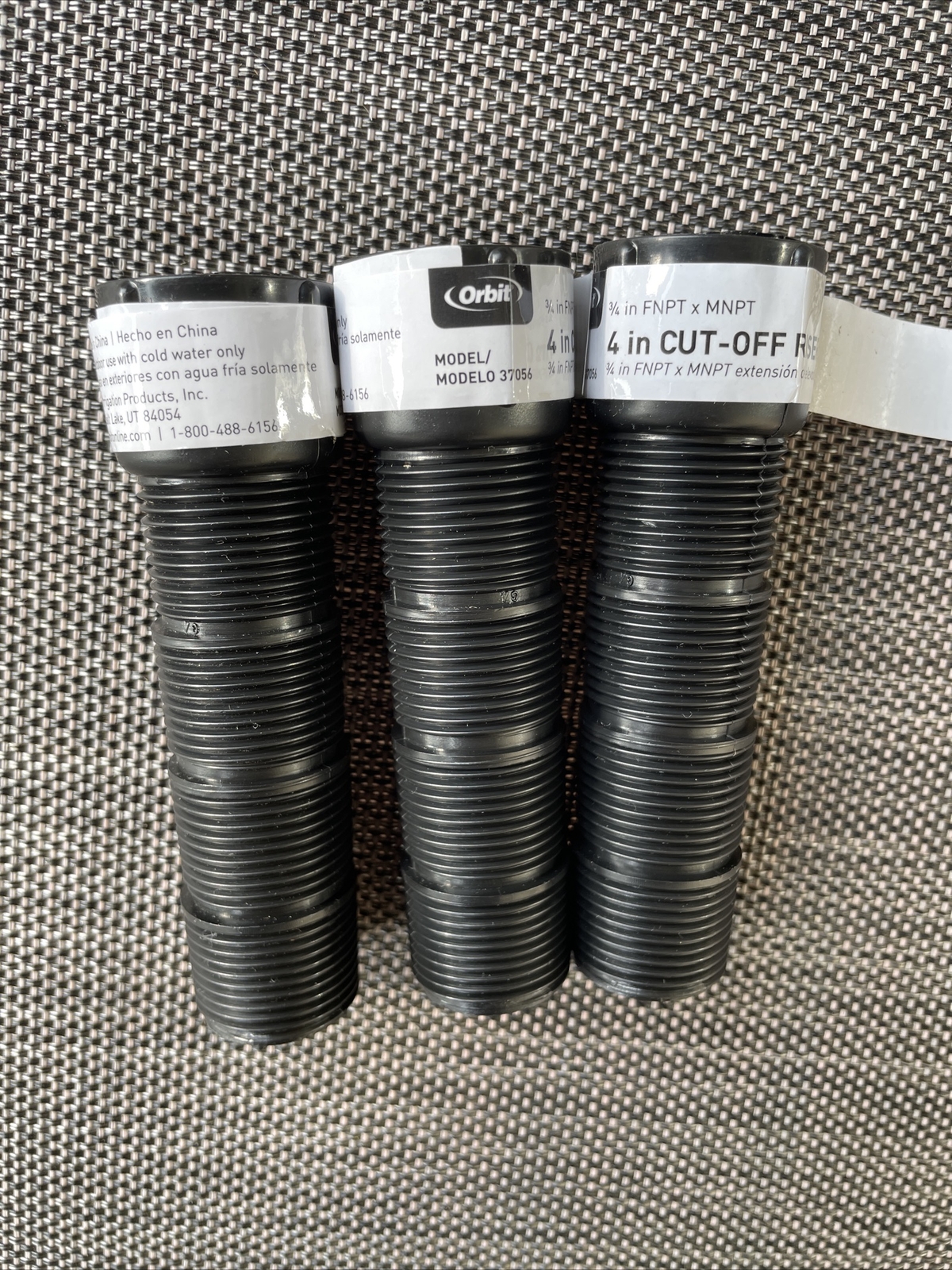 [3 Pack] ORBIT Model#37056 Sprinkler Cut - Off Riser Extension 3/4 ...