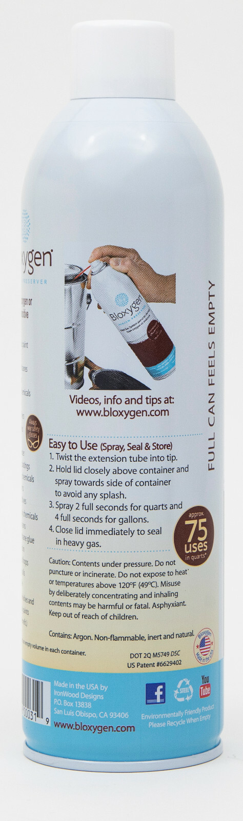 Bloxygen Preserver KIT Plow and Spout. Direct from Manufacturer. USA made. KIT | eBay