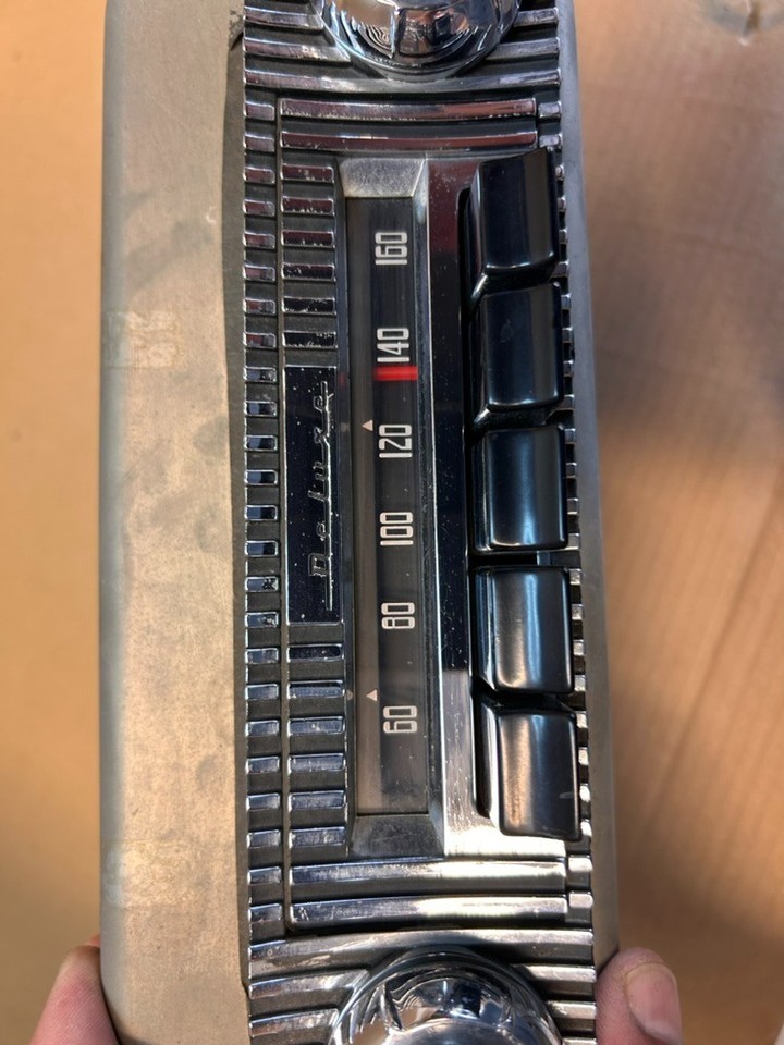 1956 Oldsmobile Deluxe Delco Push Button AM Radio | eBay