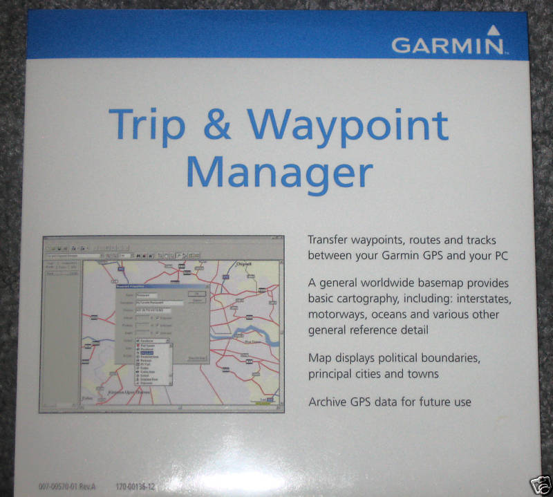 Garmin MapSource * Trip and Waypoint Manager CD version 5. ** New ** | eBay