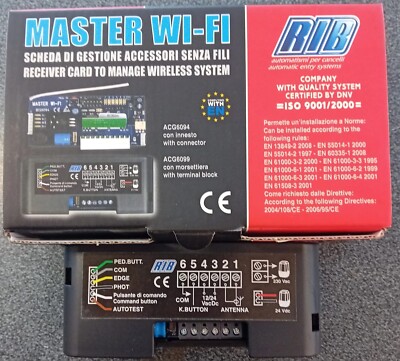 SCHEDA DI GESTIONE ACCESSORI SENZA FILI RIB MASTER WI-FI CON ...