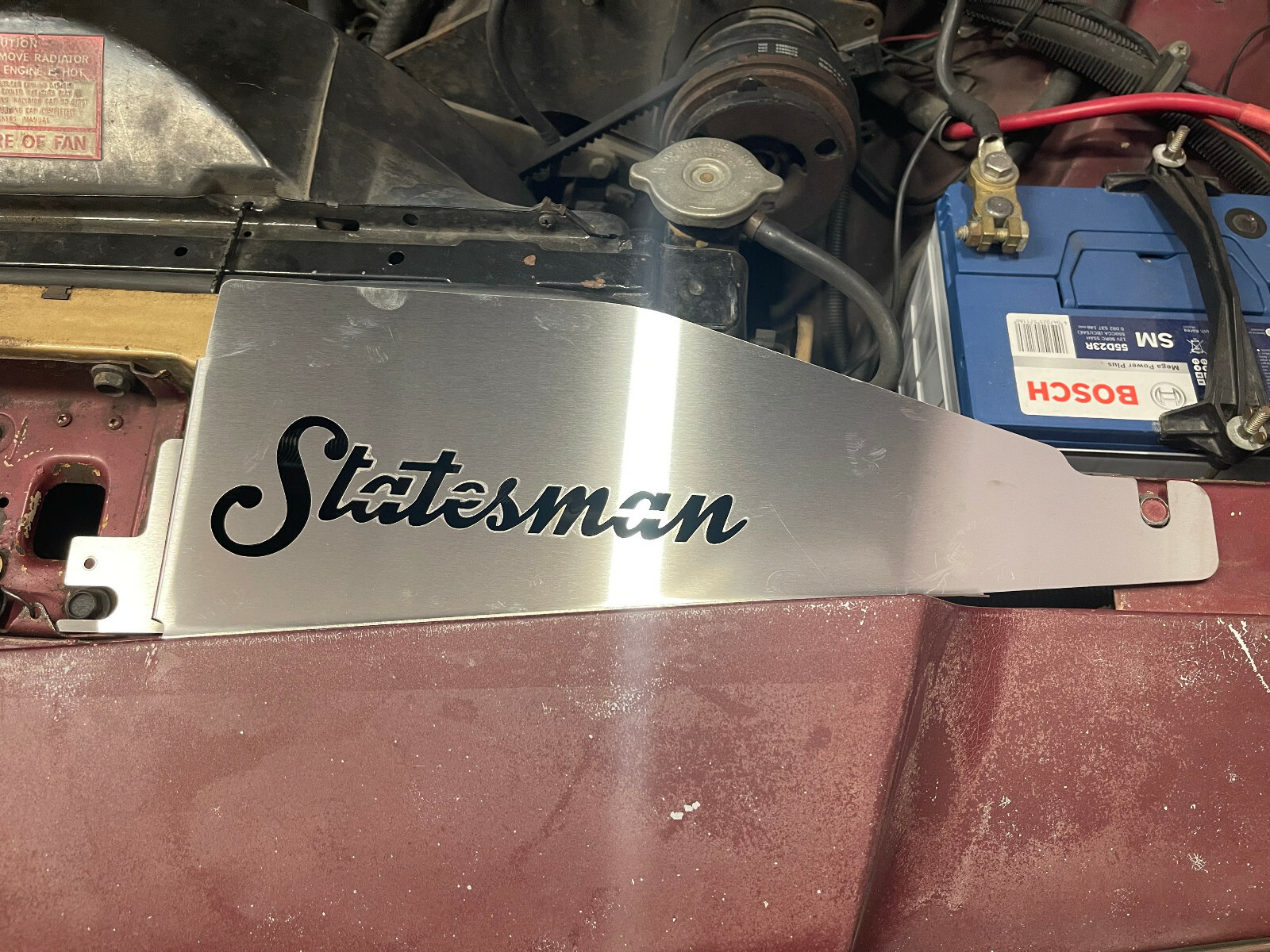 Holden WB Radiator Infill Panels Logo Wreath WB Statesman Satin Black ...