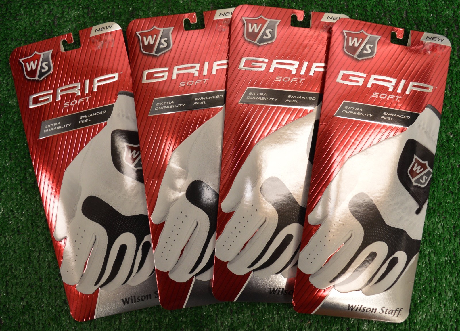 4 Wilson Grip Soft Men's Golf Gloves - LH Cadet Large | eBay