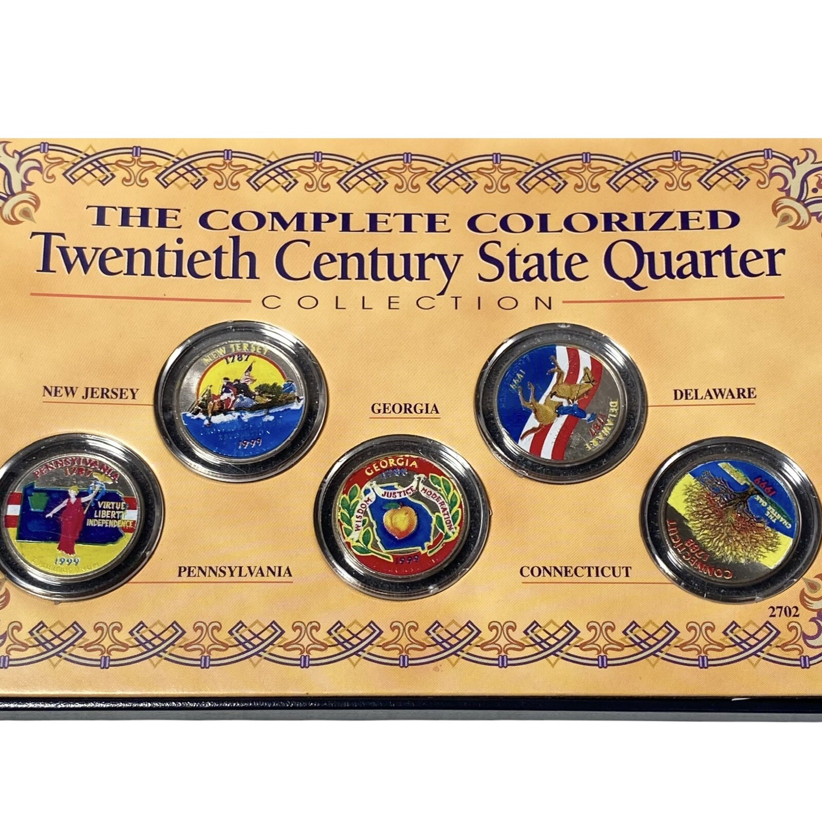The Complete Colorized Twentieth Century State Quarter Collection 1999 ...