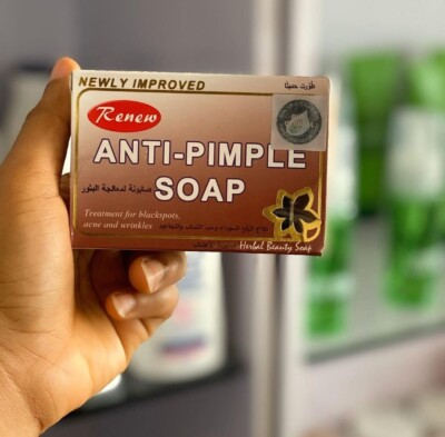 Herbal Anti-Pimple Soap (Treatment for Black spots, Acne and Wrinkles ...