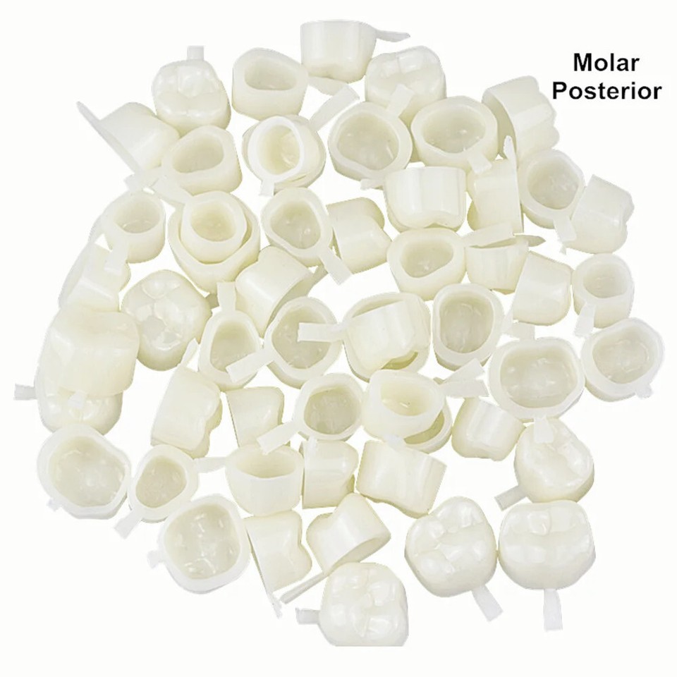 60Pcs/Box Dental Temporary Crown Veneers Anterior/Posterior Veneer ...