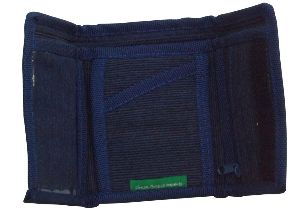 Green Breeze Imports Navy Blue Handmade Abaca Wallet | eBay