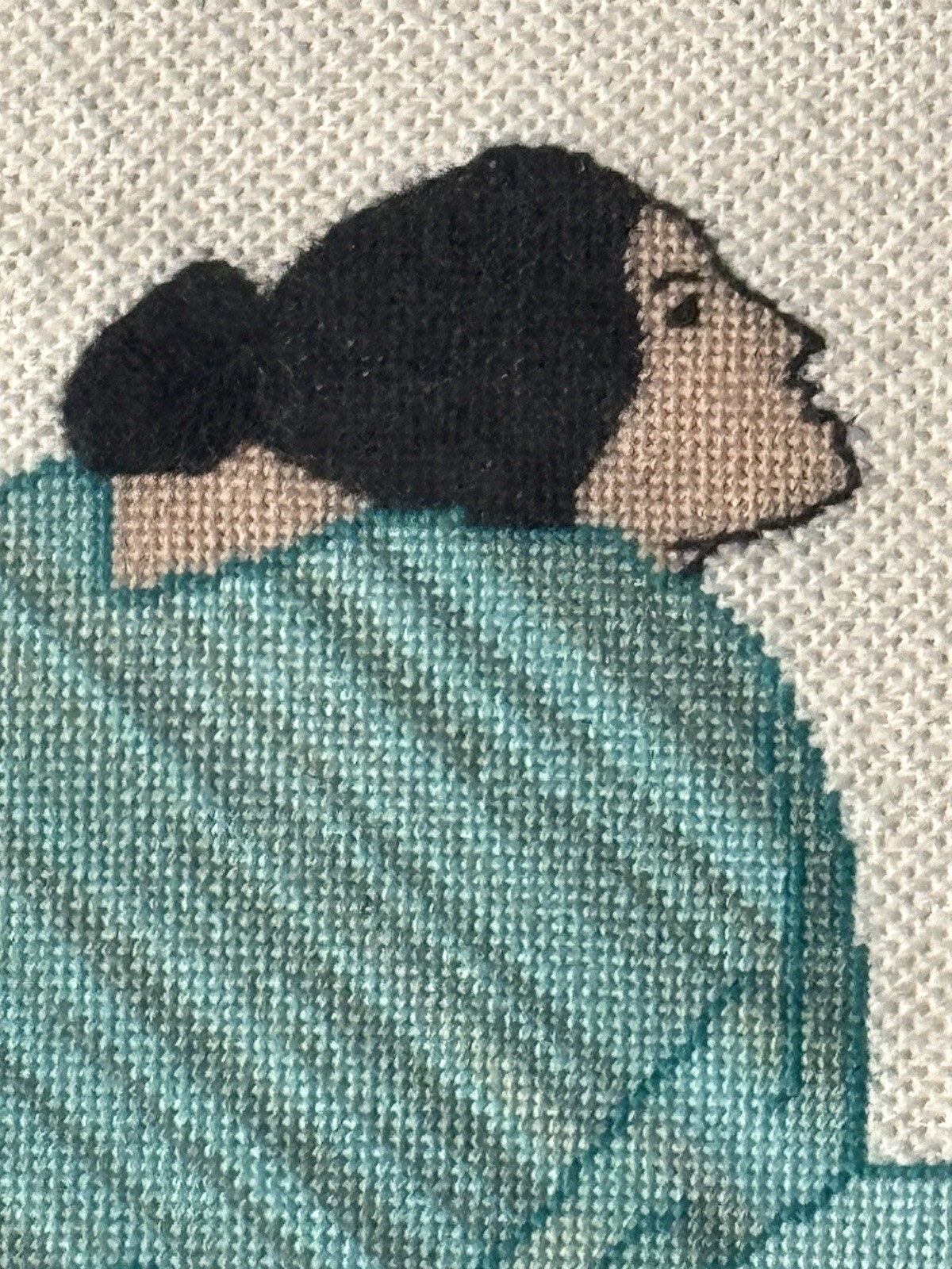 RC GORMAN ANTIQUE NATIVE AMERICAN NAVAJO INDIAN NEEDLEPOINT TAPESTRY MODERN ART | eBay