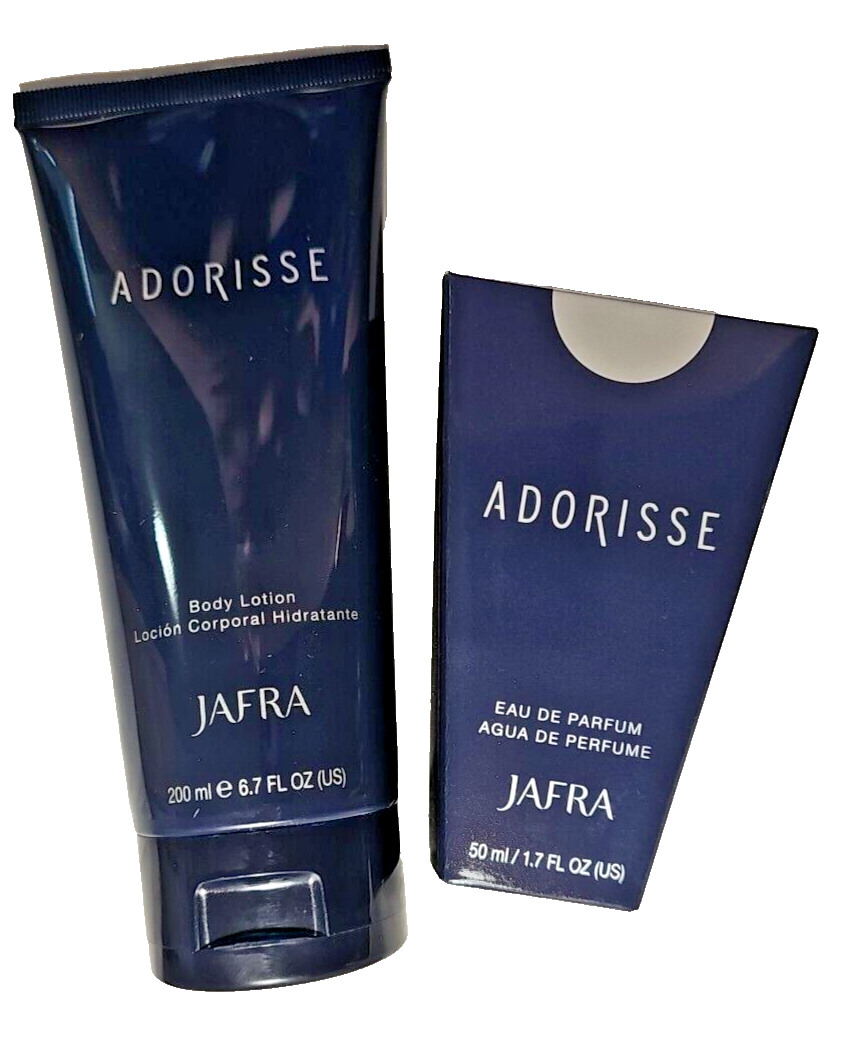 JAFRA Adorisse Eau De Parfum 1.7 floz w Matching Body Lotion EDP MSRP ...