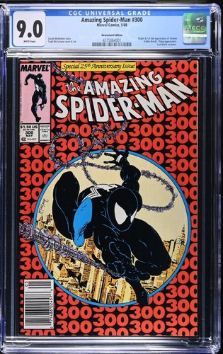 Amazing Spider-Man #300 CGC 9.0 Newsstand Amazing Looking Book! 1st App ...