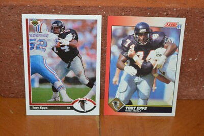 VINTAGE FOOTBALL CARDS BUY 1 GET 1 FREE FALCONS TORY EPPS | eBay