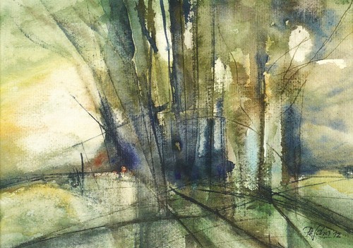 PETRA SCHADE - Mondnacht - Aquarell 2012 | eBay