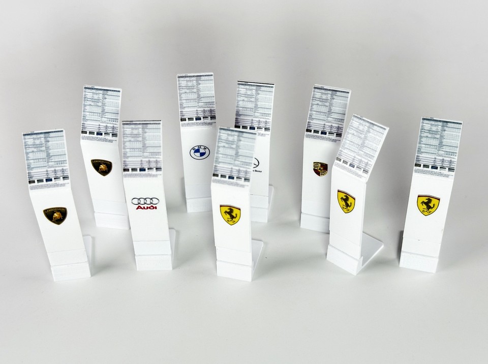 1/18 Diorama Car Display Board Model Car Garage Scene Prop Model ...