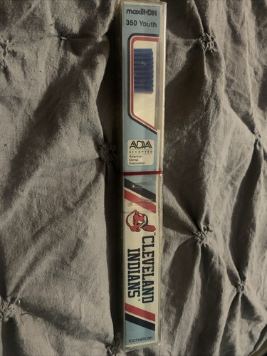 Vintage SEALED Cleveland Indians MLB Toothbrush Maxill 350 DH Youth | eBay