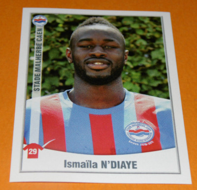 124 ISMAÏLA N'DIAYE STADE MALHERBE CAEN SMC PANINI FOOT 2011 FOOTBALL ...