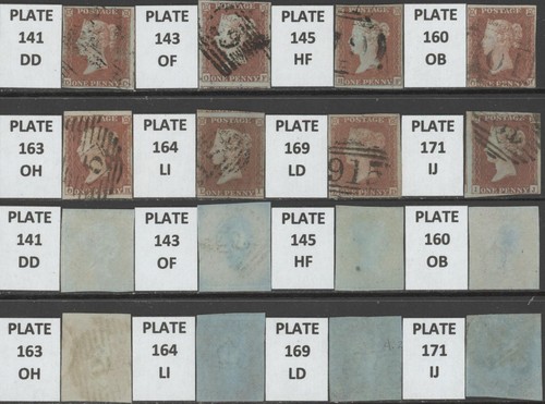SG8 1d x 8 Plated 4 Margin Alphabet II Examples. Good-Fine Used. | eBay UK