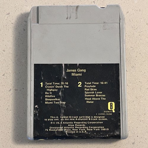 JAMES GANG "Miami" QUAD 8-Track Tape QUADRAPHONIC Rare Rock | eBay