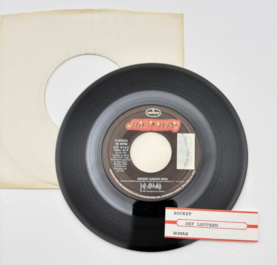 Def Leppard Women / Rocket 45 Vinyl 80s Rock Record Mercury | eBay