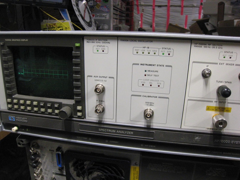 HP Spectrum Analyzer 70001A: 70205A, 70902A IF sec, 70900A LO, 70909A ...